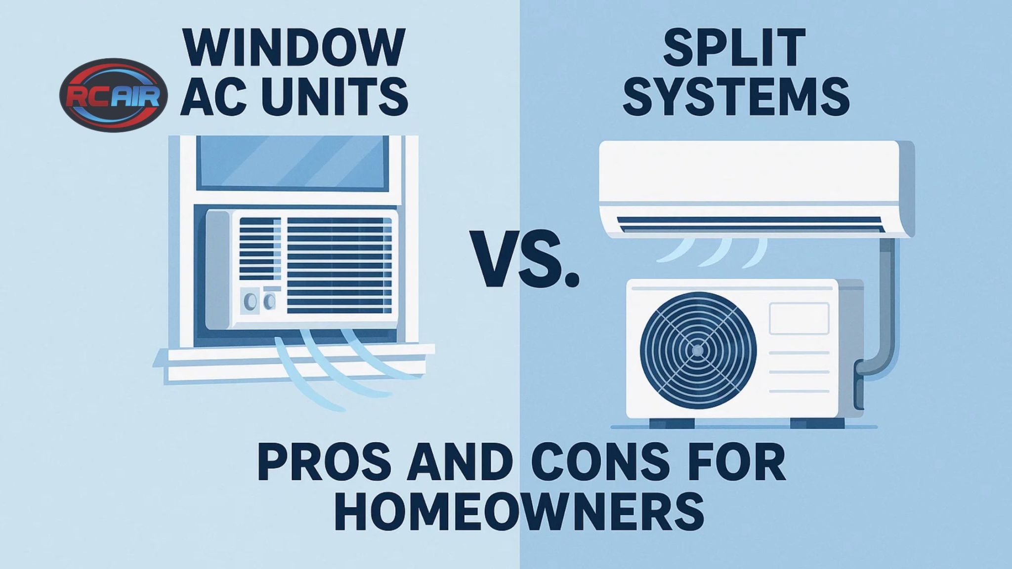 Window AC vs. Split System: Pros and Cons for Homeowners